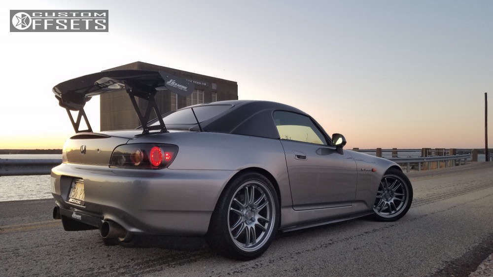 2004 Honda S2000 with 18x8 35 Drifz N2o and 235/40R18 Michelin Pilot ...