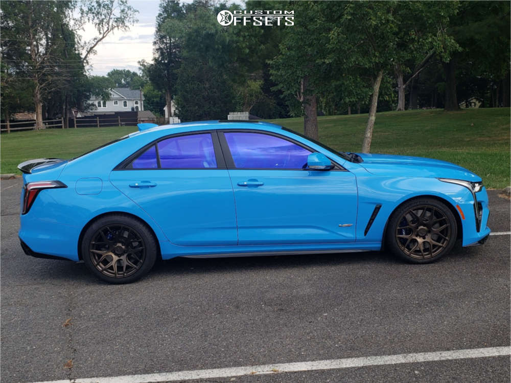 2023 Cadillac CT4 with 18x8.5 20 MRR Fs01 and 255/35R18 Continental ...