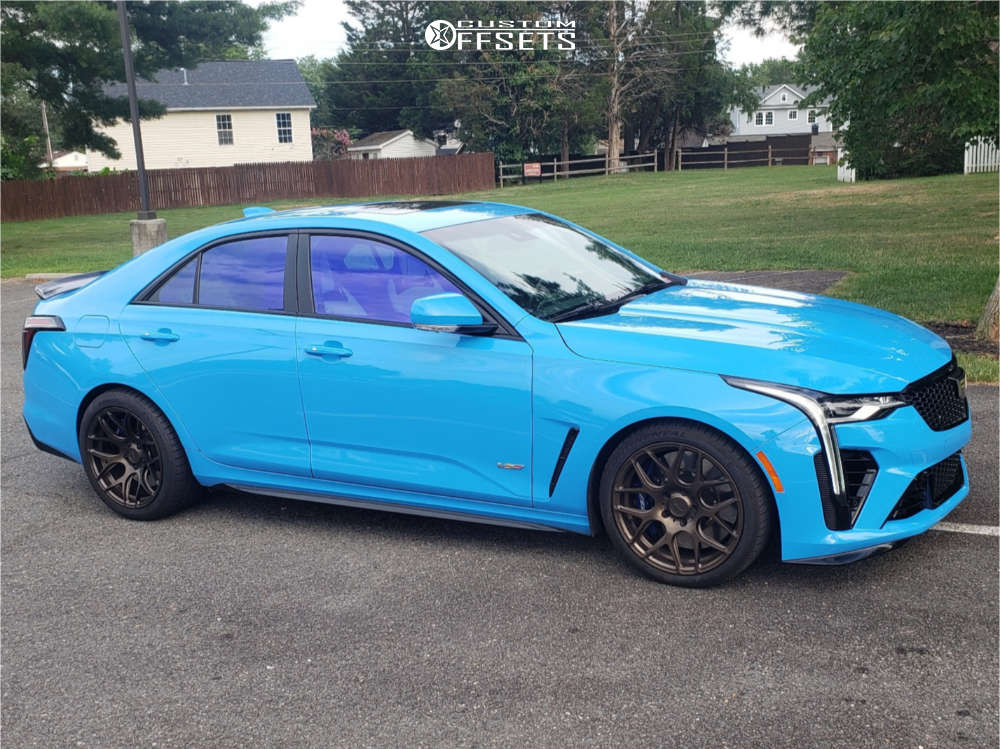 2023 Cadillac CT4 with 18x8.5 20 MRR Fs01 and 255/35R18 Continental ...