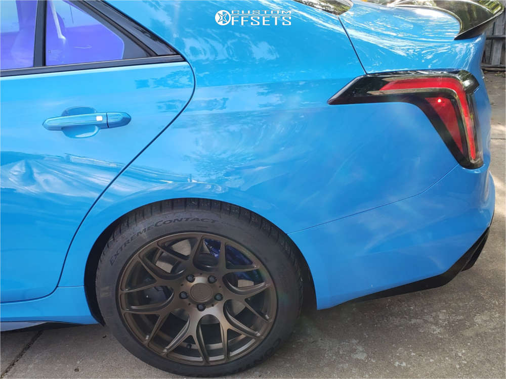 2023 Cadillac CT4 with 18x8.5 20 MRR Fs01 and 255/35R18 Continental ...