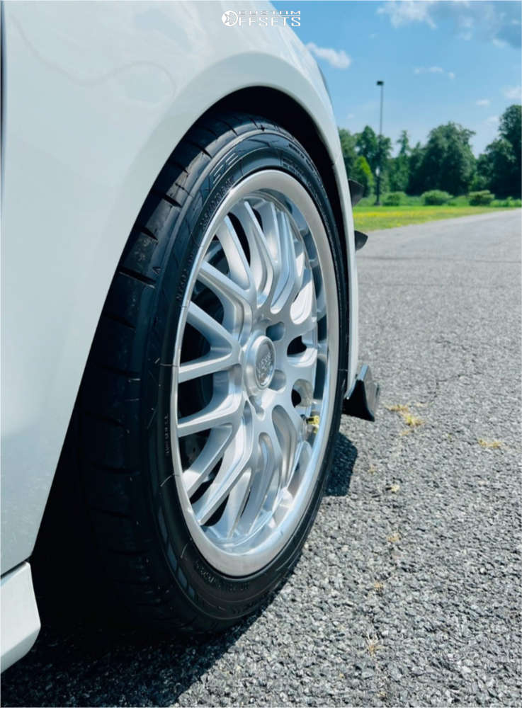 2017 Mercedes-Benz CLA250 with 18x8 45 Voxx Masi and 235/40R18 Nitto ...