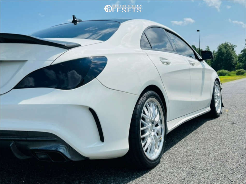 2017 Mercedes-Benz CLA250 with 18x8 45 Voxx Masi and 235/40R18 Nitto ...