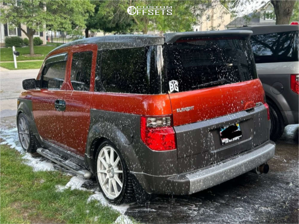 2003 Honda Element with 18x8.5 45 Enkei TS10 and 235/45R18 Pirelli PZERO and Coilovers | Custom ...