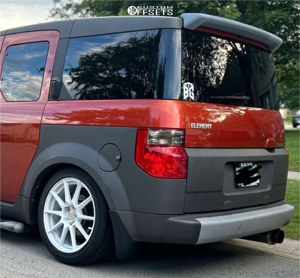 2003 Honda Element with 18x8.5 45 Enkei TS10 and 235/45R18 Pirelli ...