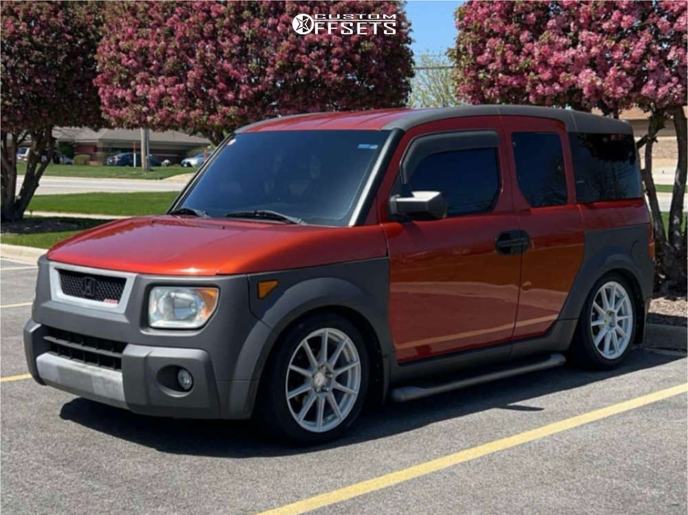 2003 Honda Element with 18x8.5 45 Enkei TS10 and 235/45R18 Pirelli ...