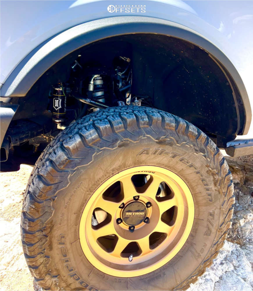 2023 Ford Bronco with 17x8.5 0 Method Mr701 and 35/12.5R17 BFGoodrich ...