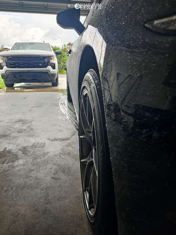 2019 Lexus ES350 with 18x8.5 35 Aodhan Ah11 and 235/45R18 Bridgestone ...