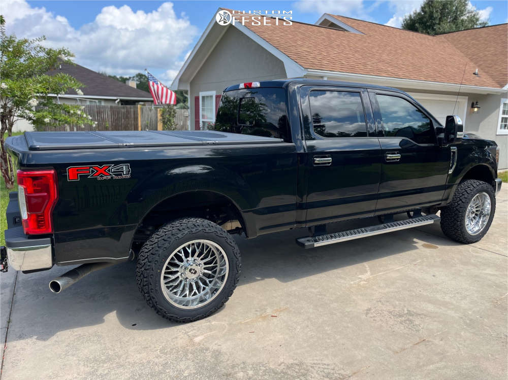 2018 Ford F-250 Super Duty with 22x10 -19 Vision Riot and 35/12.5R22 ...