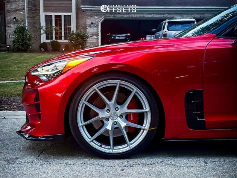 2019 Kia Stinger with 20x9 30 Aodhan Aff7 and 245/35R20 Arroyo Grand Sport A/s and Lowering ...