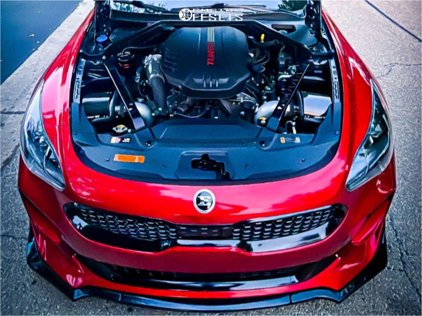 2019 Kia Stinger with 20x9 30 Aodhan Aff7 and 245/35R20 Arroyo Grand Sport A/s and Lowering ...