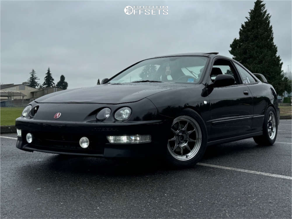 1998 Acura Integra with 15x7.5 35 Konig Countergram and 225/45R15 Kumho ...