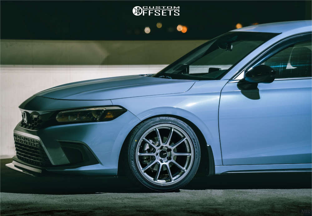 2023 Honda Civic with 18x8.5 38 Enkei Triumph and 235/40R18 Nitto Neo ...