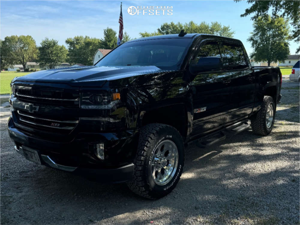 2017 Chevrolet Silverado 1500 with 18x9 0 Alloy Ion 171 and 285/65R18 ...
