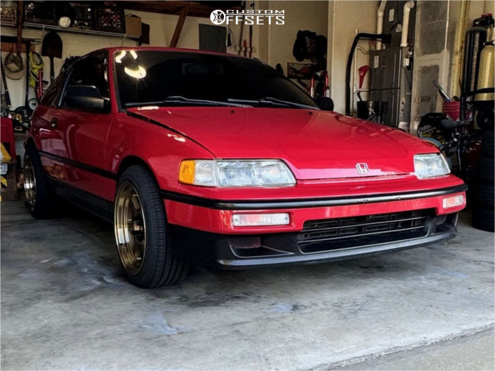 1991 Honda CRX with 16x8 20 MST Time Attack and 205/45R16 Lexani Lxtr ...