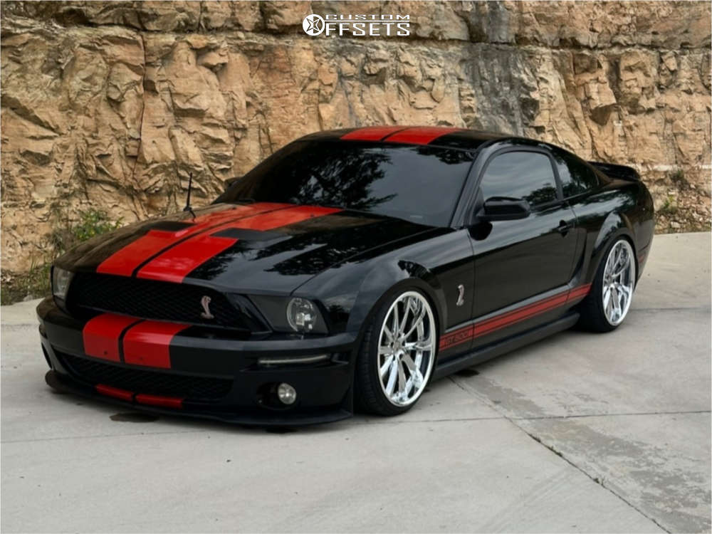 2009 Ford Mustang with 20x10 18 Weds Kranze Vishnu and 225/35R20 ...