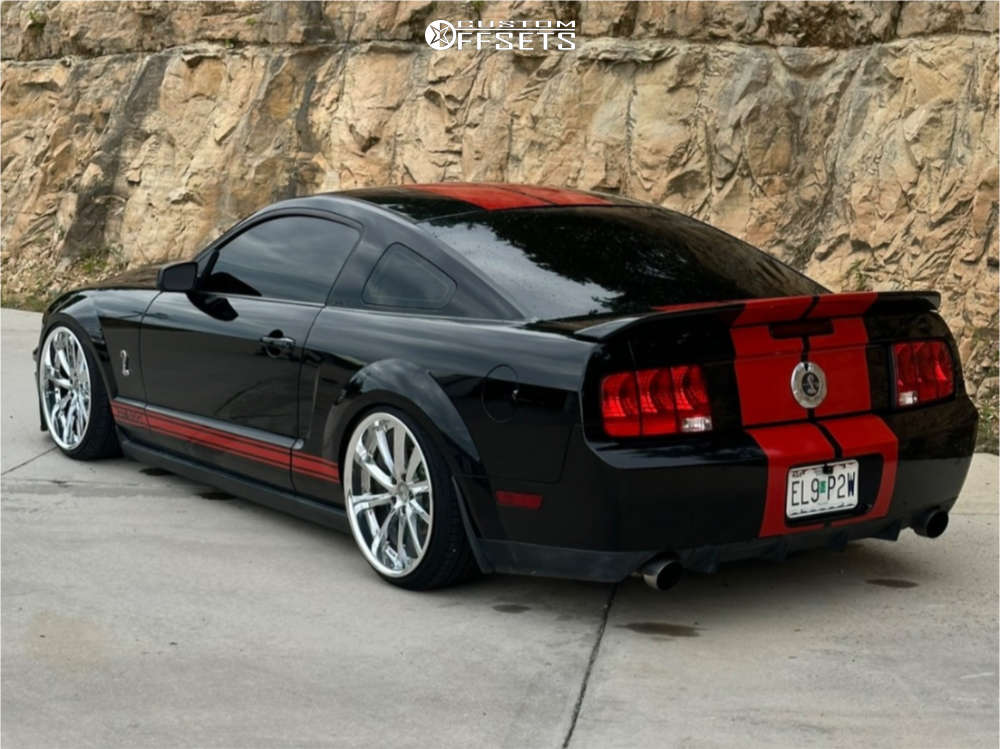 2009 Ford Mustang with 20x10 18 Weds Kranze Vishnu and 225/35R20 ...