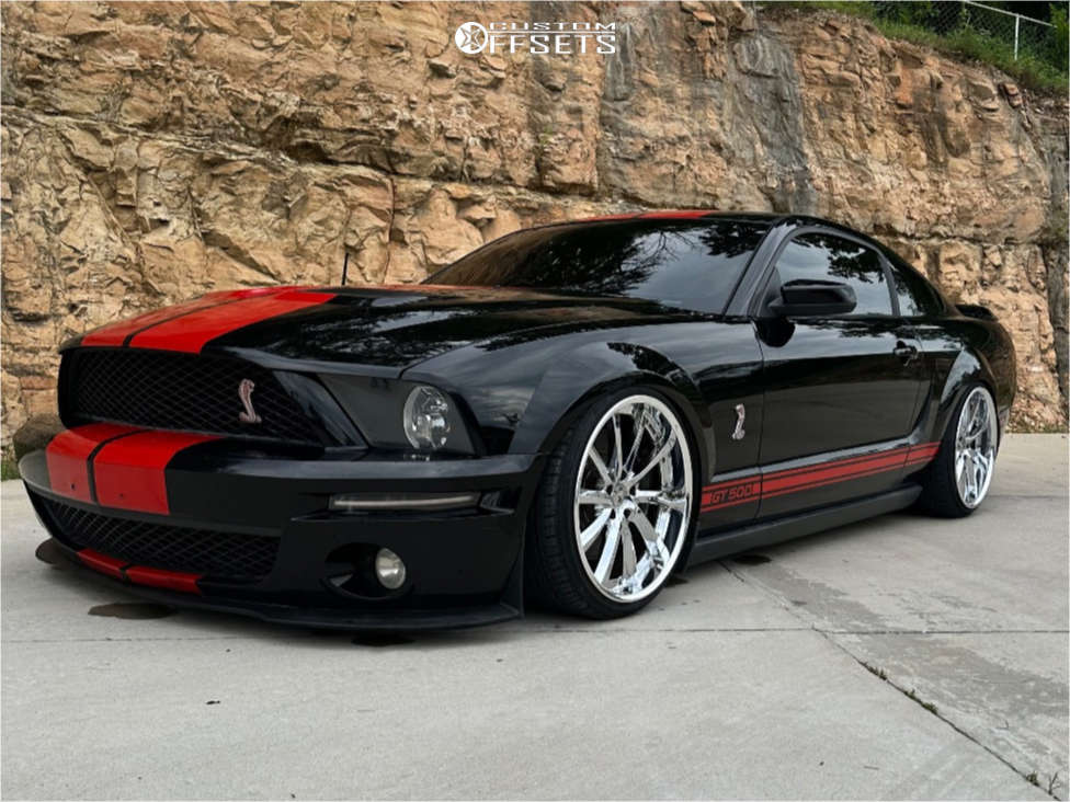 2009 Ford Mustang with 20x10 18 Weds Kranze Vishnu and 225/35R20 ...