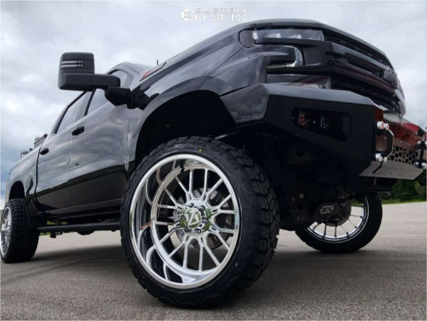 2021 Chevrolet Silverado 1500 with 24x12 -51 ARKON FORGED Splicer and ...