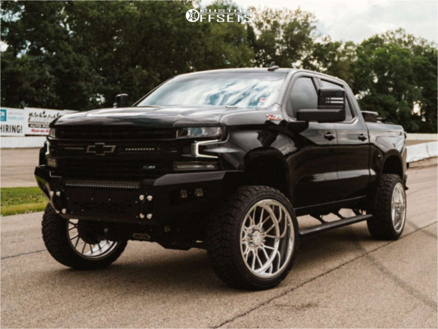 2021 Chevrolet Silverado 1500 with 24x12 -51 ARKON FORGED Splicer and ...