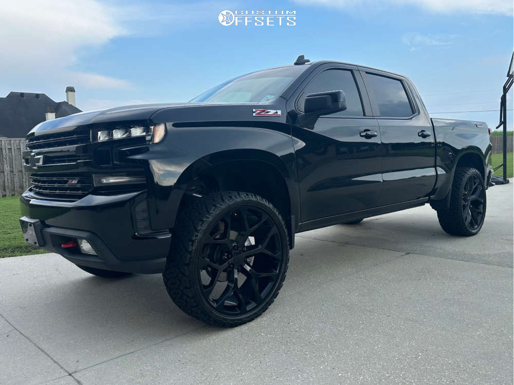 2021 Chevrolet Silverado 1500 with 26x10 24 Factory Reproductions Fr59 and 35/13.5R26 Venom ...