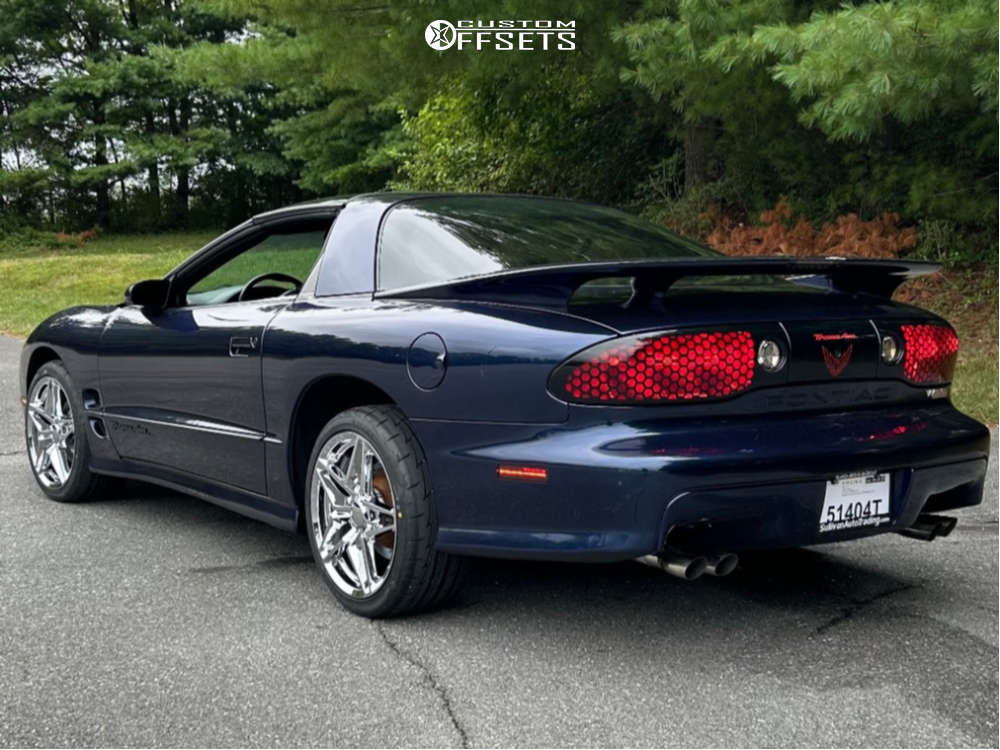 2002 Pontiac Firebird with 18x9.5 40 Factory Reproductions Fr29 and 265 ...