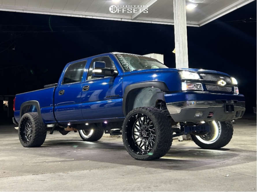 2003 Chevrolet Silverado 2500 HD with 24x12 -44 Hardcore Offroad Hc22 ...