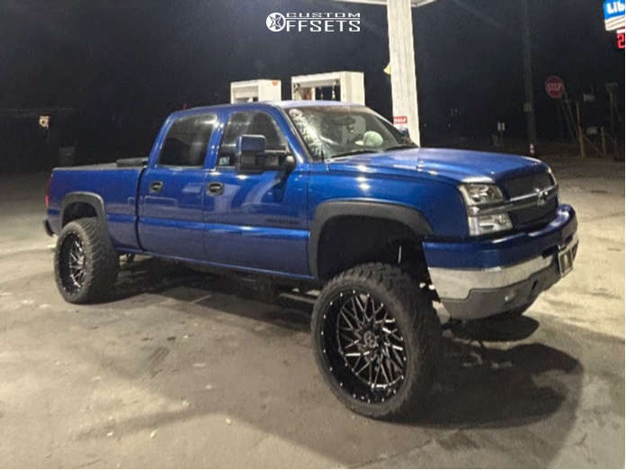 2003 Chevrolet Silverado 2500 HD with 24x12 -44 Hardcore Offroad Hc22 ...