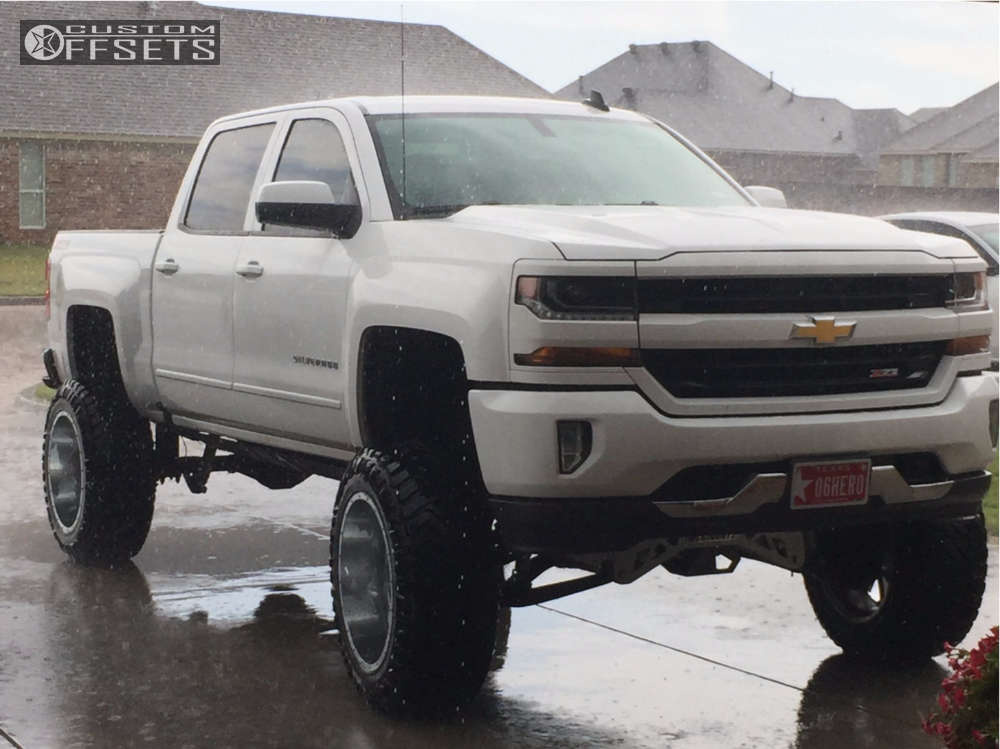 2016 Chevrolet Silverado 1500 with 24x12 -44 DFD N/a and 37/13.5R24 ...