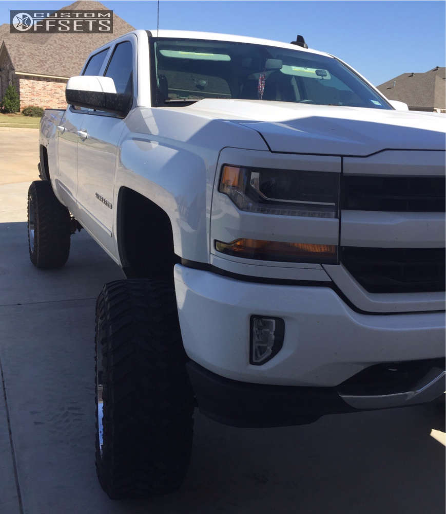 2016 Chevrolet Silverado 1500 with 24x12 -44 DFD N/a and 37/13.5R24 ...
