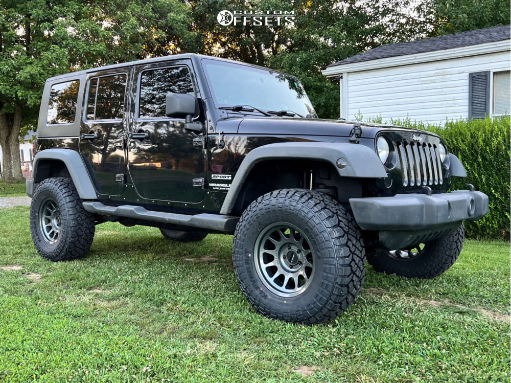 2012 Jeep Wrangler with 17x9 -12 Method Mr703 and 35/12.5R17 Kenda ...