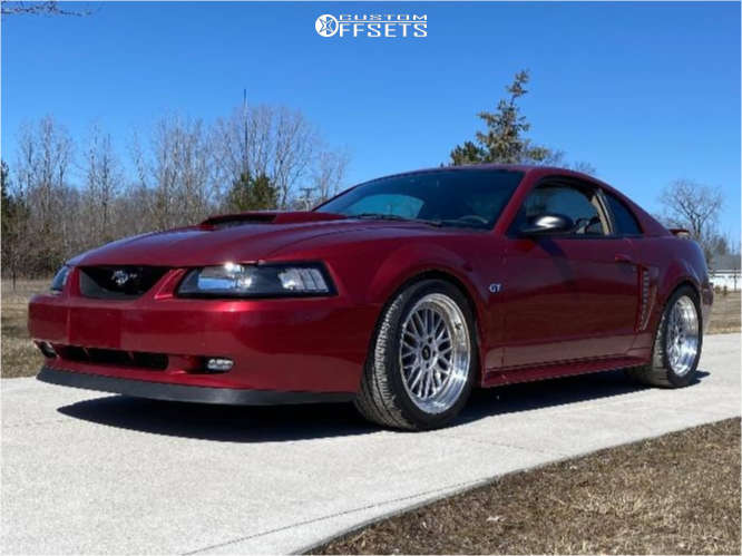 2003 Ford Mustang with 18x9 22 SVE Series 1 and 265/40R18 Yokohama ...