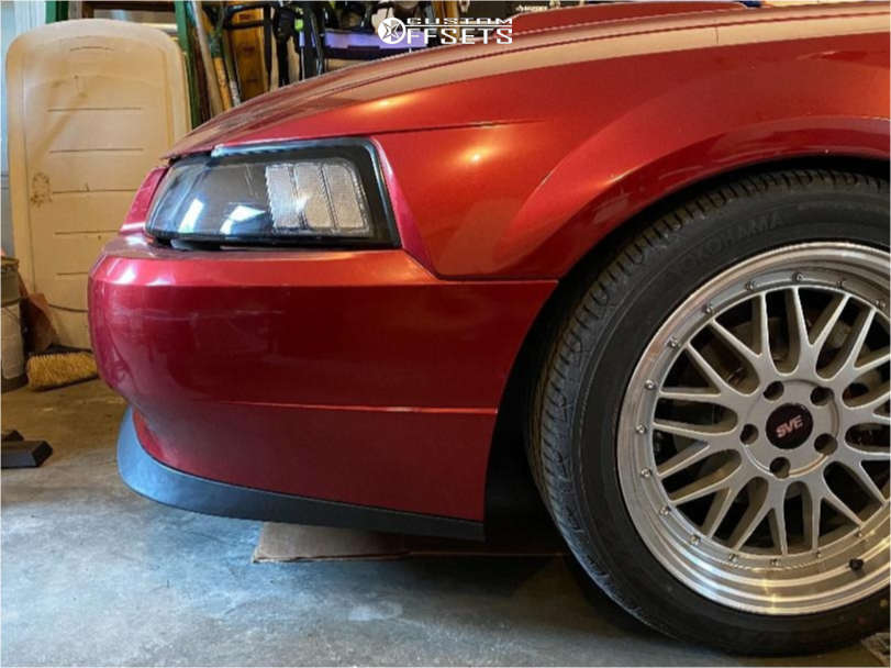 2003 Ford Mustang with 18x9 22 SVE Series 1 and 265/40R18 Yokohama ...