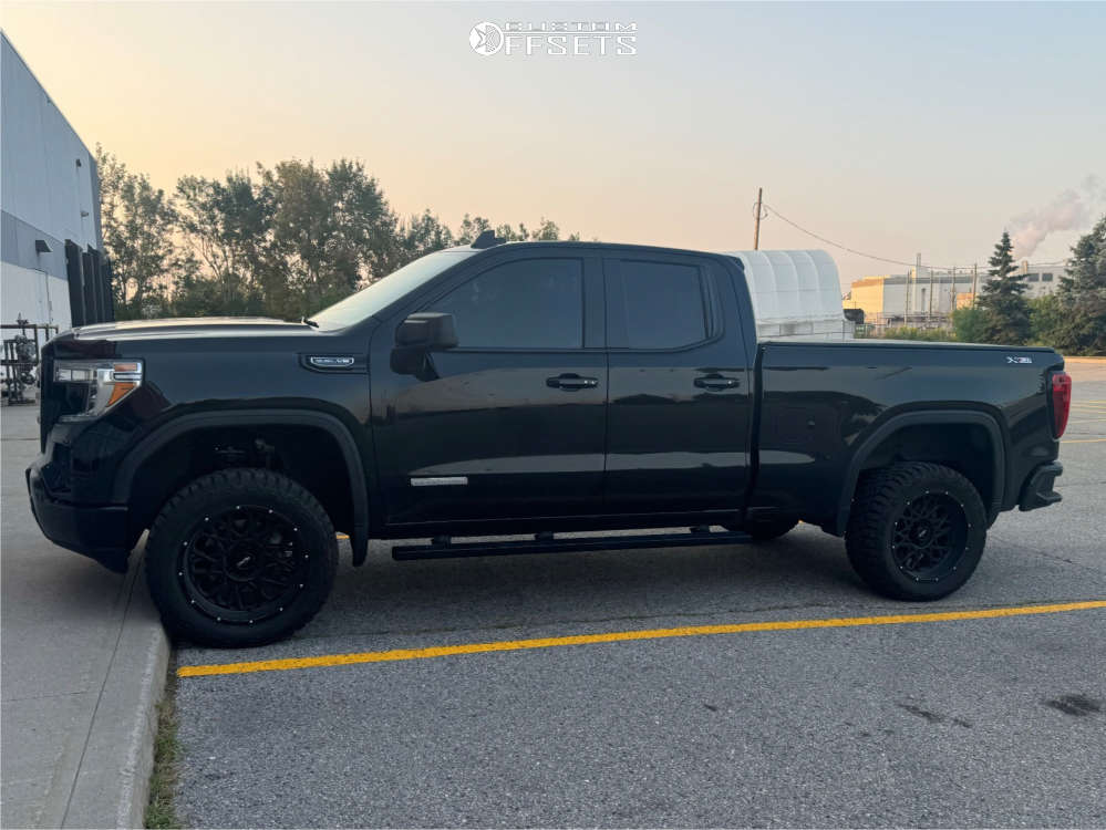 2021 GMC Sierra 1500 with 20x10 -25 Vision Rocker and 33/12.5R20 Haida ...