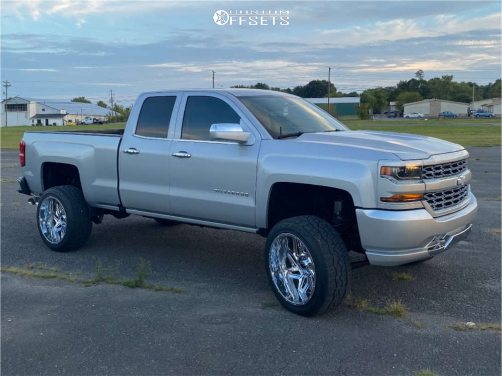 2018 Chevrolet Silverado 1500 with 22x12 -57 Vision Spyder and 305 ...
