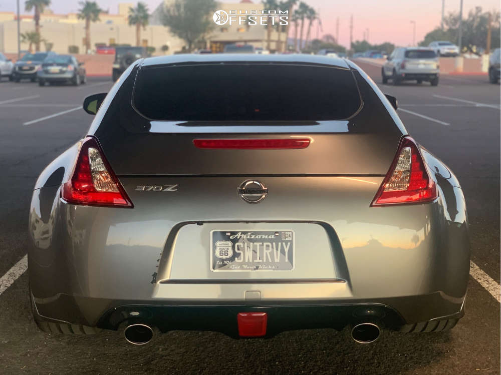 2019 Nissan 370Z with 19x9.5 15 Z1 Motorsports ZM-23 and 245/40R19 ...