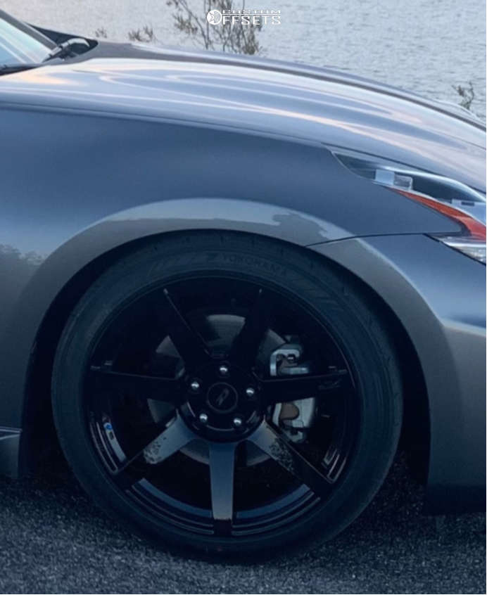 2019 Nissan 370Z with 19x9.5 15 Z1 Motorsports ZM-23 and 245/40R19 ...