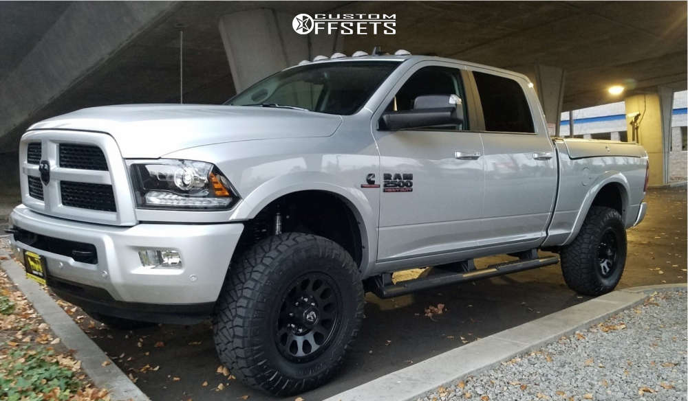 2017 Ram 2500 with 18x9 20 Fuel Vector and 35/12.5R18 Nitto Ridge ...