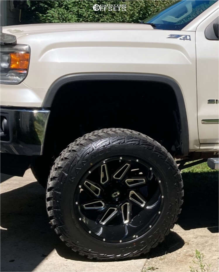 2014 GMC Sierra 1500 with 22x14 -76 Vision Spyder and 37/13.5R22 Kanati Mud Hog and Suspension ...