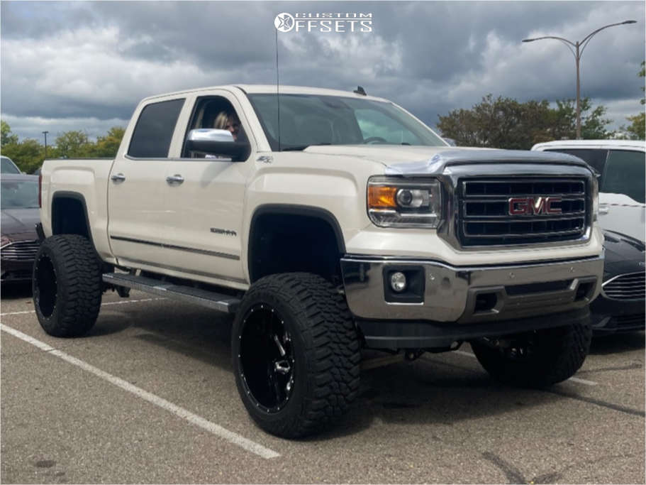 2014 GMC Sierra 1500 with 22x14 -76 Vision Spyder and 37/13.5R22 Kanati Mud Hog and Suspension ...