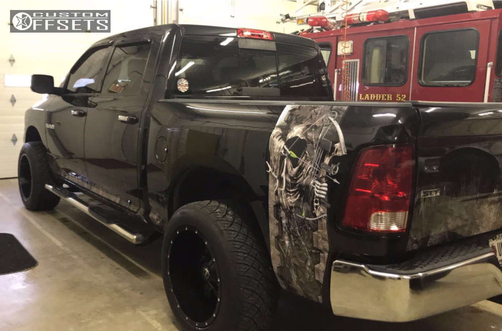 2009 Dodge Ram 1500 with 20x12 -44 TIS 535B and 305/50R20 Nitto NT420V ...