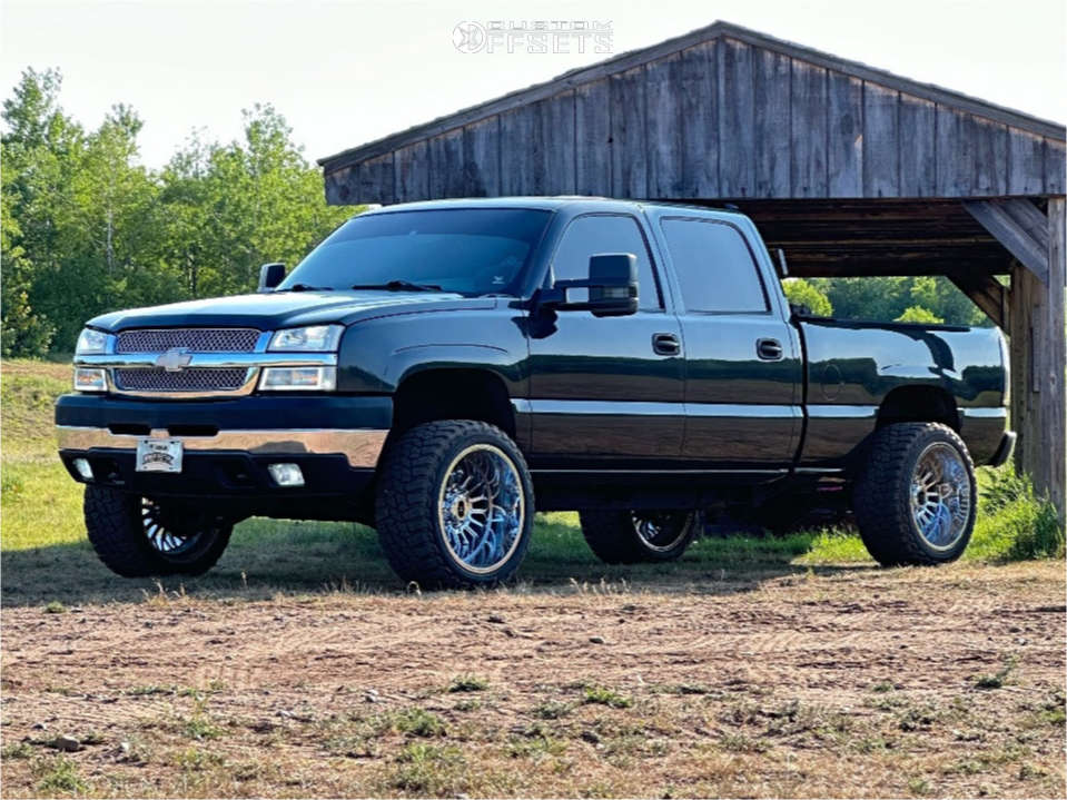 2004 Chevrolet Silverado 2500 HD with 22x12 -51 Vision Riot and 33/12 ...