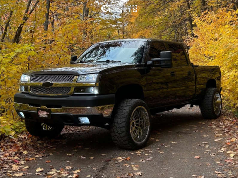 2004 Chevrolet Silverado 2500 HD with 22x12 -51 Vision Riot and 33/12 ...