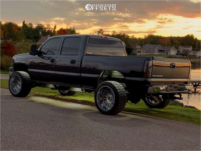 2004 Chevrolet Silverado 2500 HD with 22x12 -51 Vision Riot and 33/12 ...
