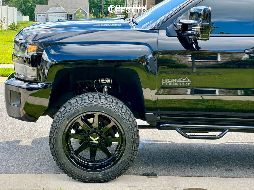 2016 Chevrolet Silverado 2500 HD with 22x12 -44 KG1 Forged Okto and 35/12.5R22 Kenda Klever R/t ...