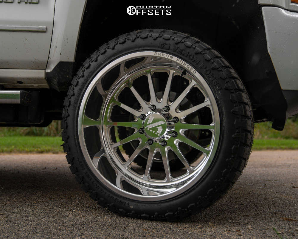 2015 Chevrolet Silverado 2500 HD with 24x14 -76 ARKON FORGED Torx and ...