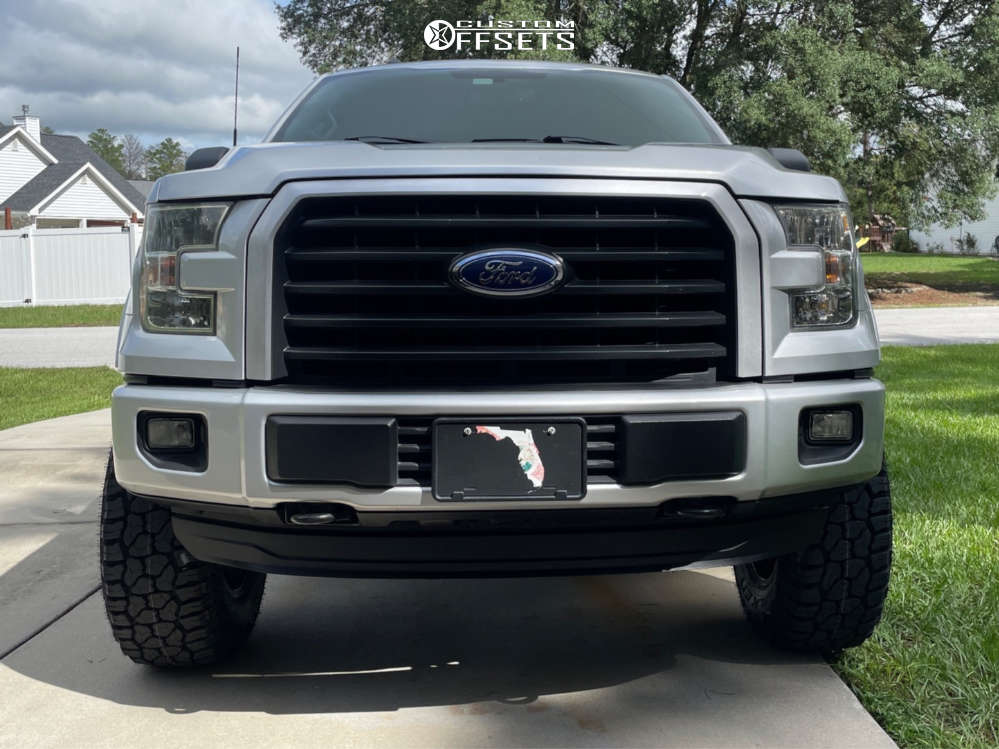 2015 Ford F-150 with 18x9 -12 Fuel Clash and 295/70R18 Falken Wildpeak ...