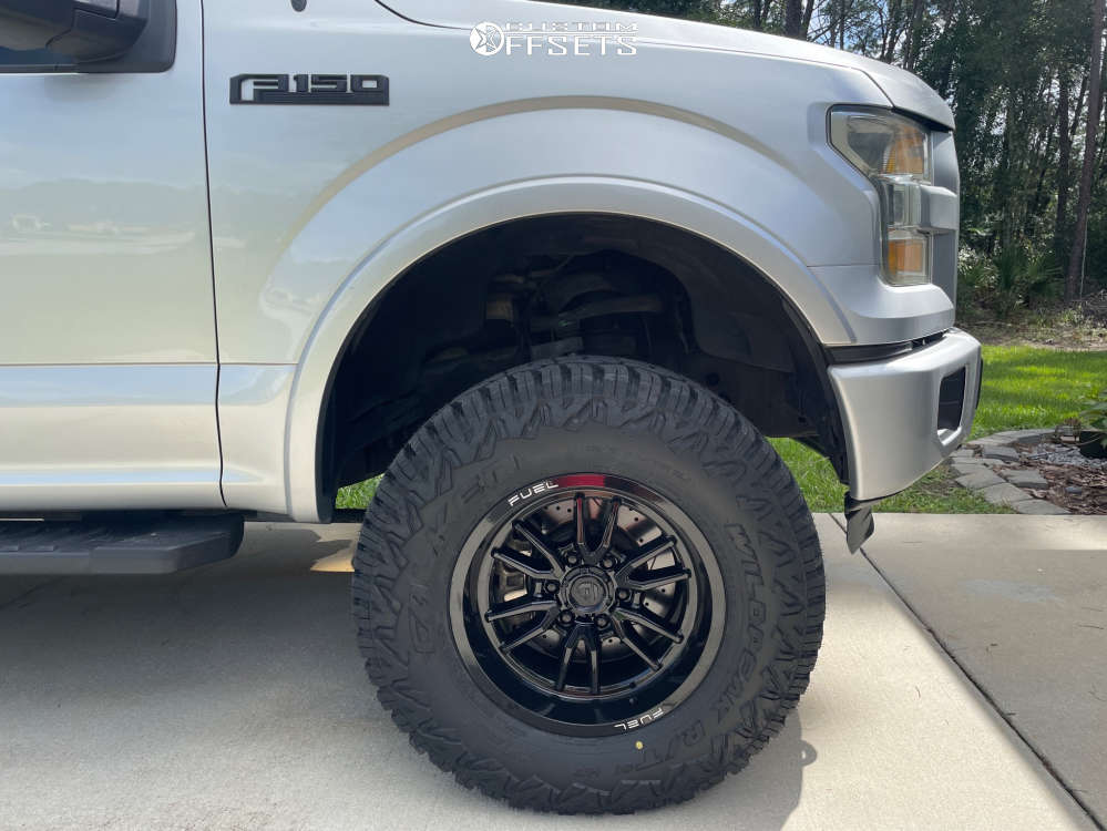 2015 Ford F-150 with 18x9 -12 Fuel Clash and 295/70R18 Falken Wildpeak ...