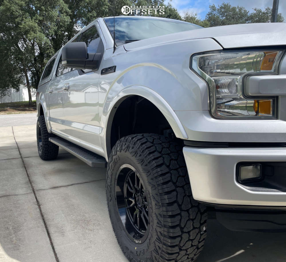 2015 Ford F-150 with 18x9 -12 Fuel Clash and 295/70R18 Falken Wildpeak ...