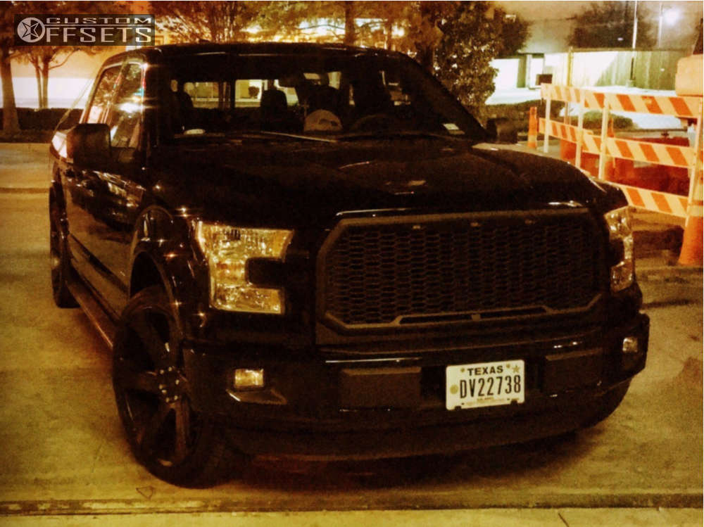 2016 Ford F-150 with 24x10 30 DUB Swerv and 305/35R24 Versatyre TRX6000 ...