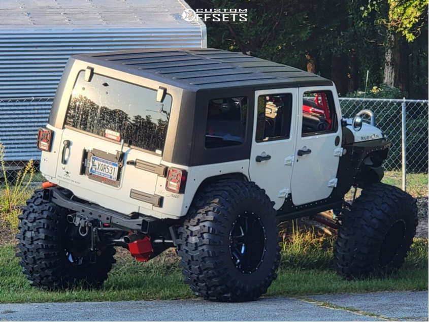 2007 Jeep Wrangler with 20x14 -76 American Offroad Renegade and 43 ...
